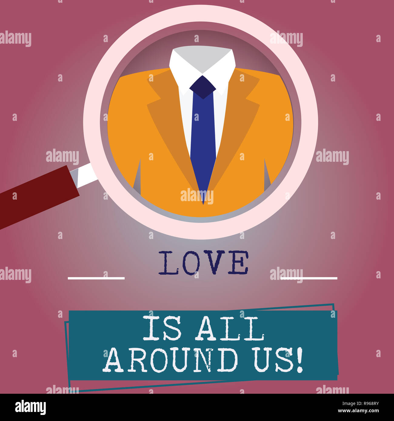 Handwriting text writing Love Is All Around Us. Concept meaning ...