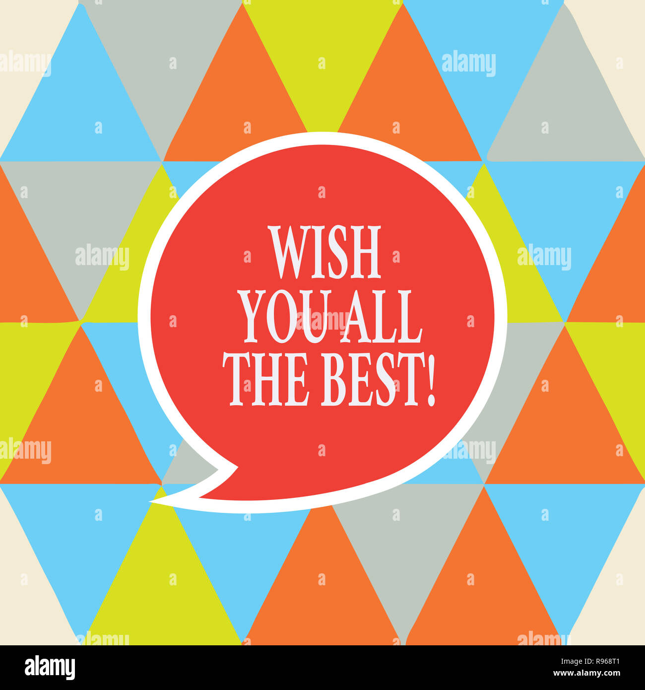 Writing note showing Wish You All The Best. Business photo showcasing ...