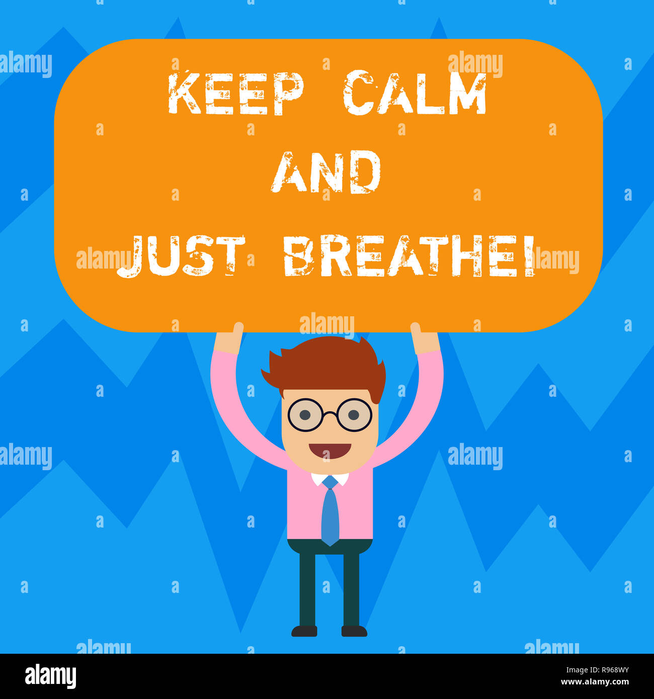 Keep Calm And Just Do It Blue