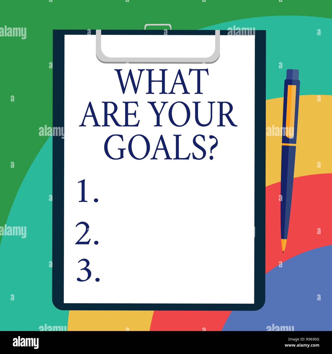 Conceptual hand writing showing What Are Your Goals. Business photo ...