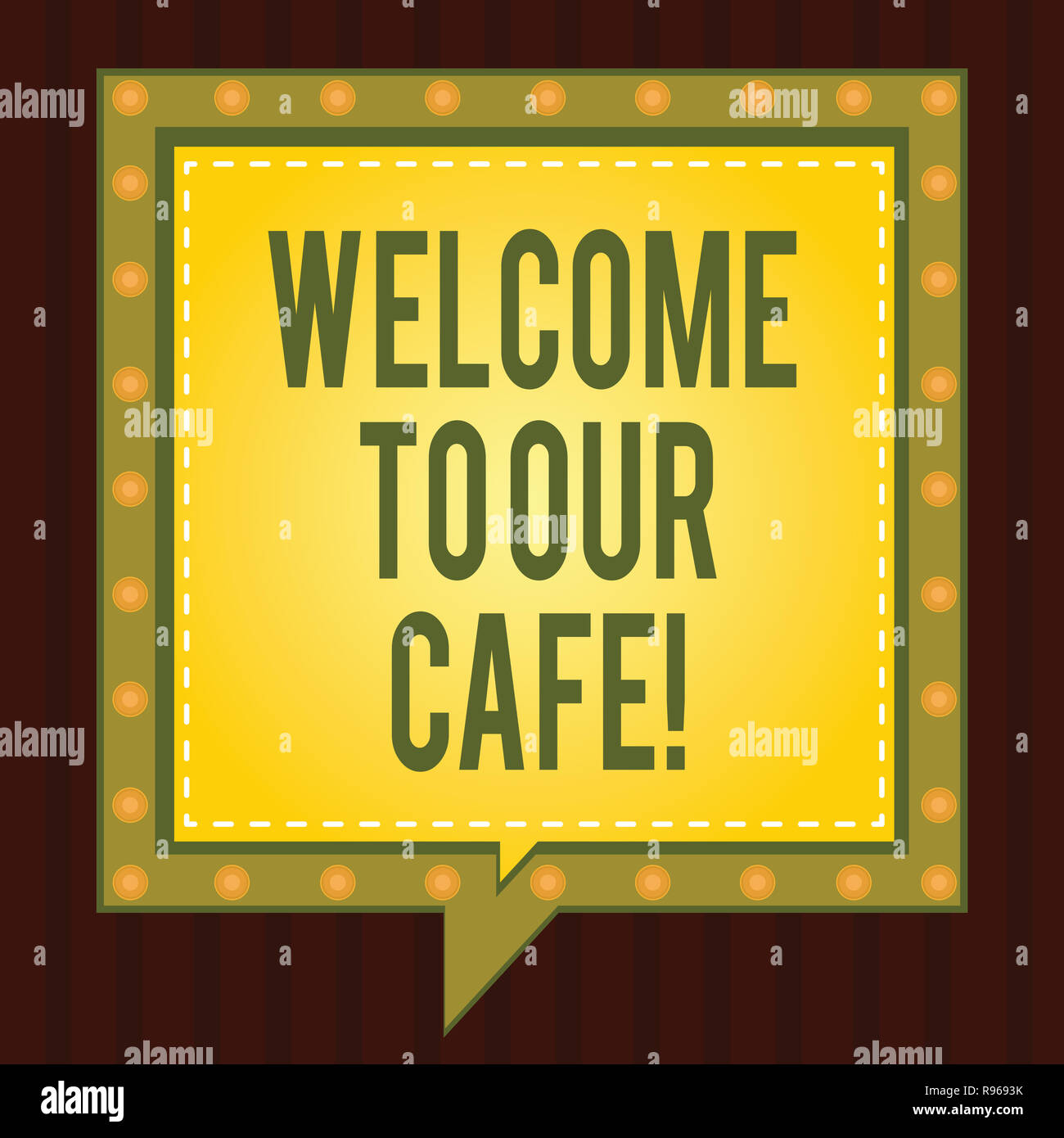 Conceptual hand writing showing Welcome To Our Cafe. Business photo ...