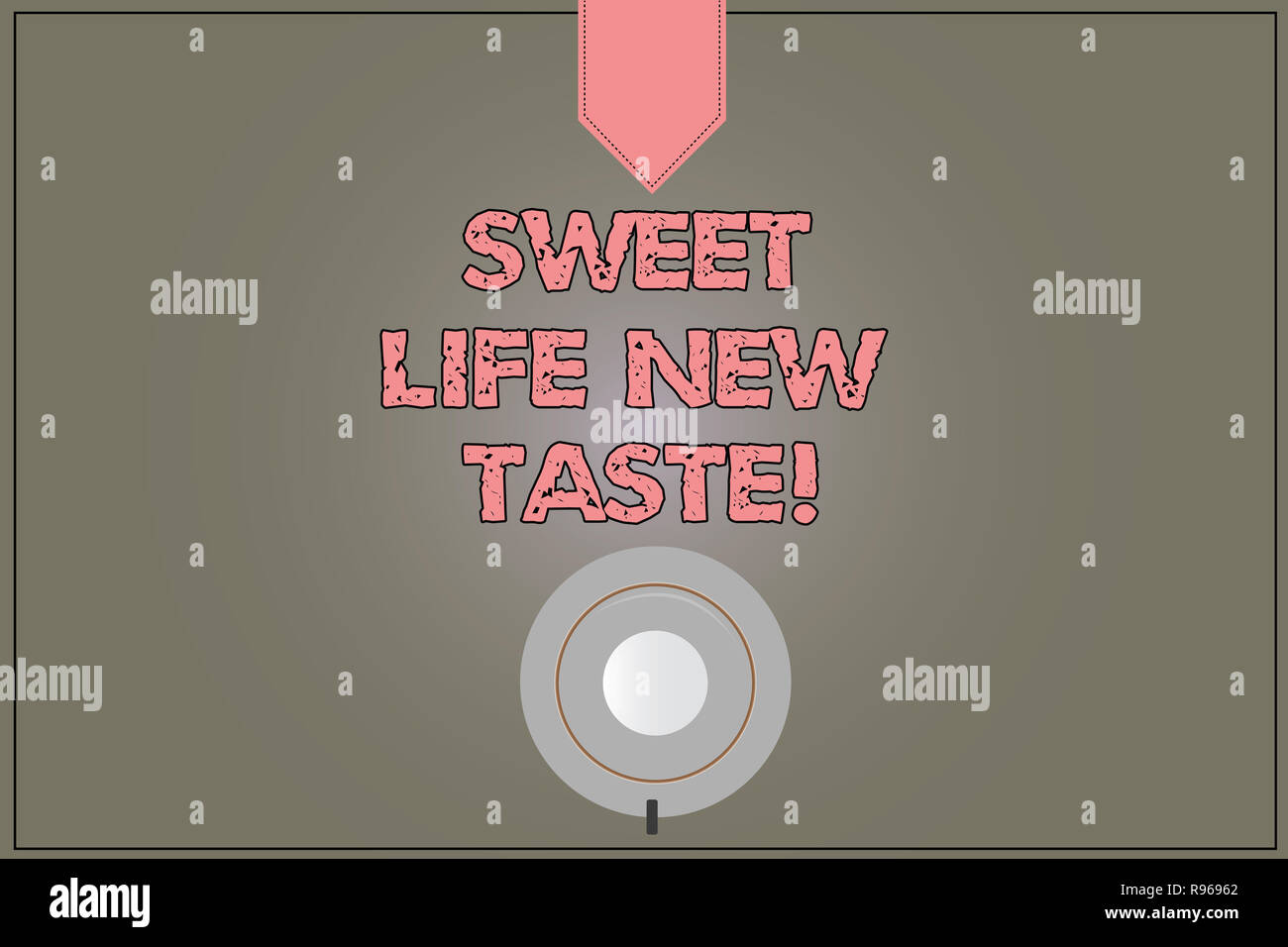 Handwriting text Sweet Life New Taste. Concept meaning Lovely lifestyle ...