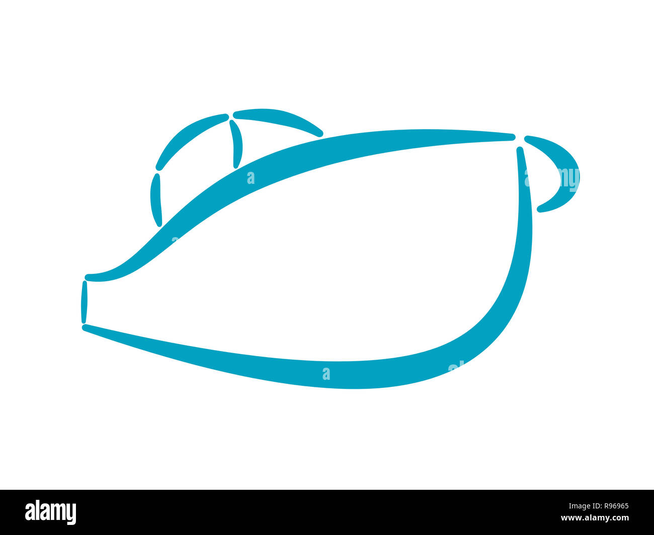 Small boat logo flat design Stock Photo - Alamy