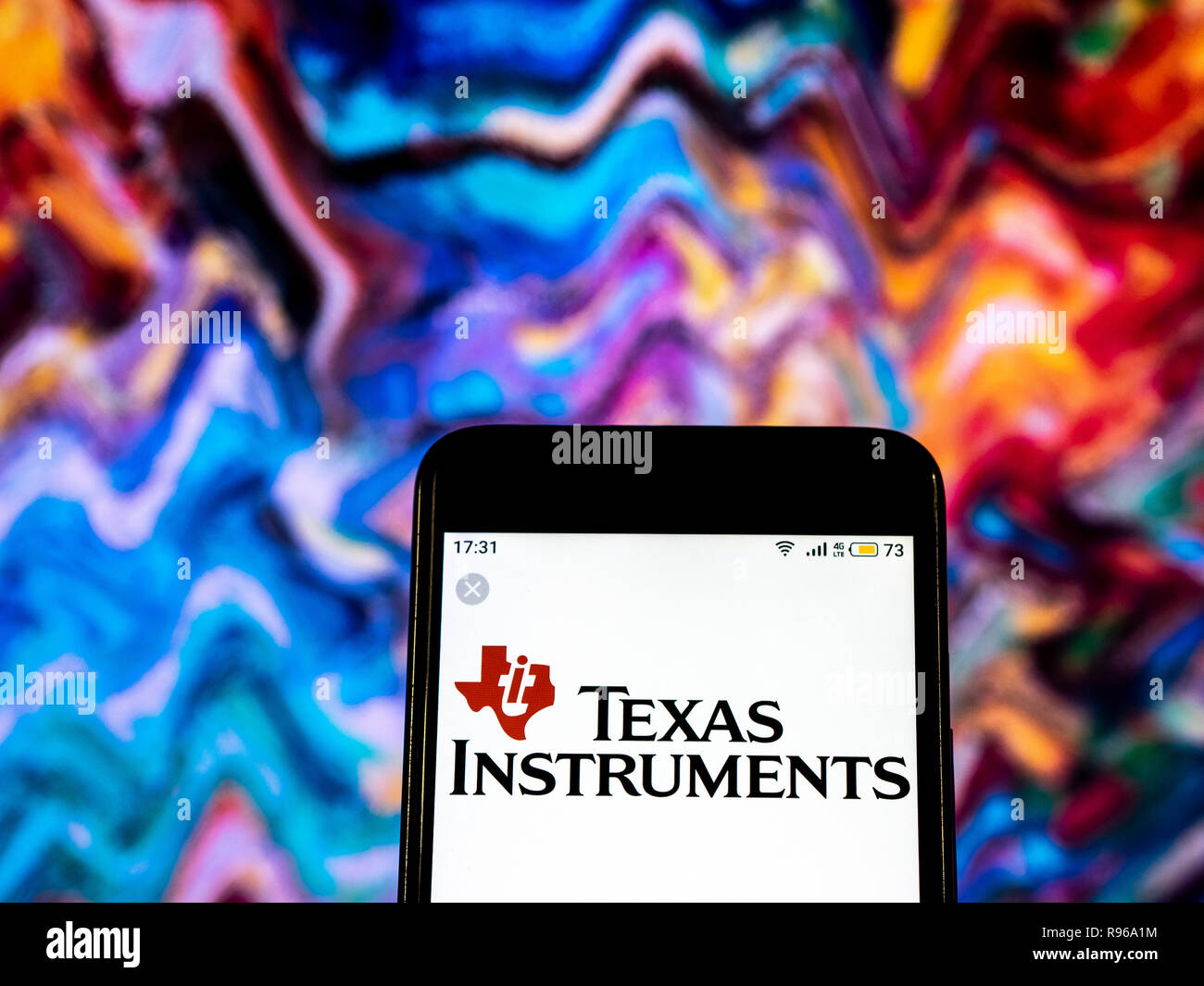 Texas instruments logo hi-res stock photography and images - Alamy