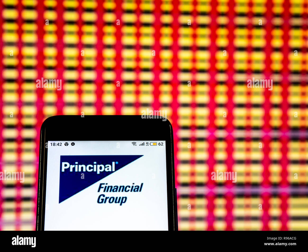 Principal Financial investment management company logo seen displayed ...