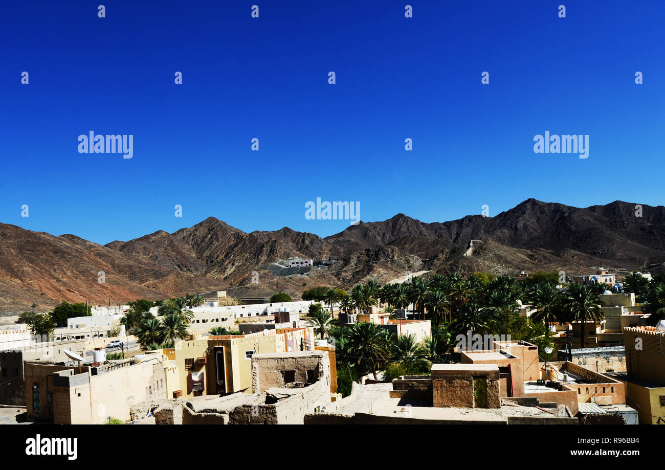 Views of Bahla as seen from the Bahla fort Stock Photo - Alamy