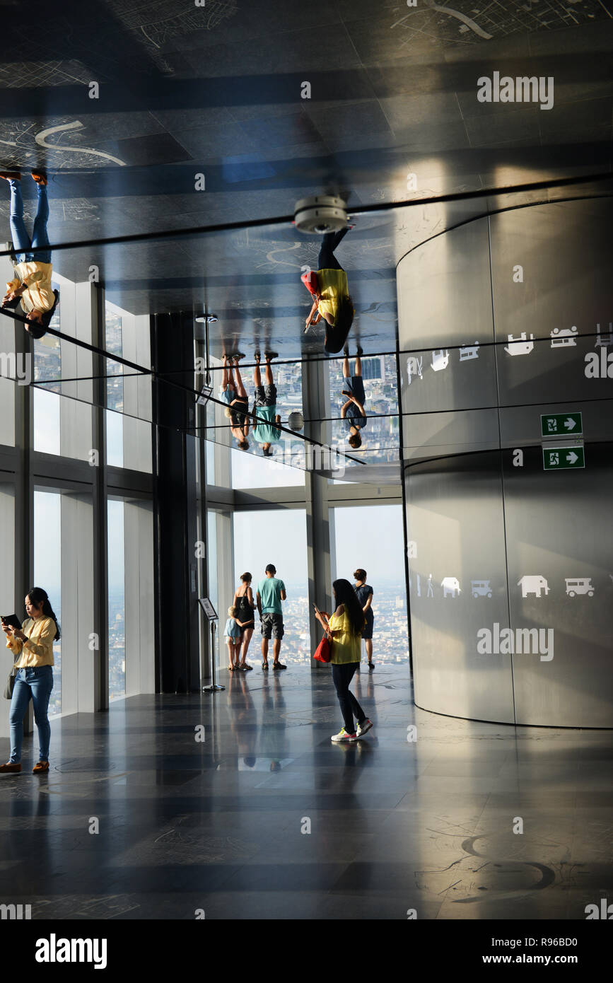 The 74th observation floor in the Mahanakhon building in Bangkok Stock ...