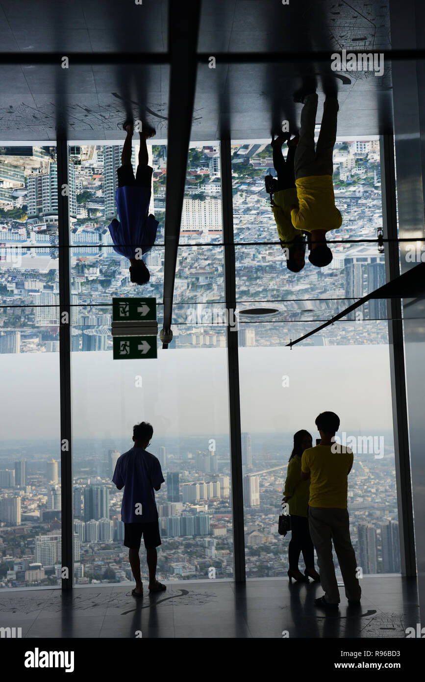 The 74th observation floor in the Mahanakhon building in Bangkok Stock ...