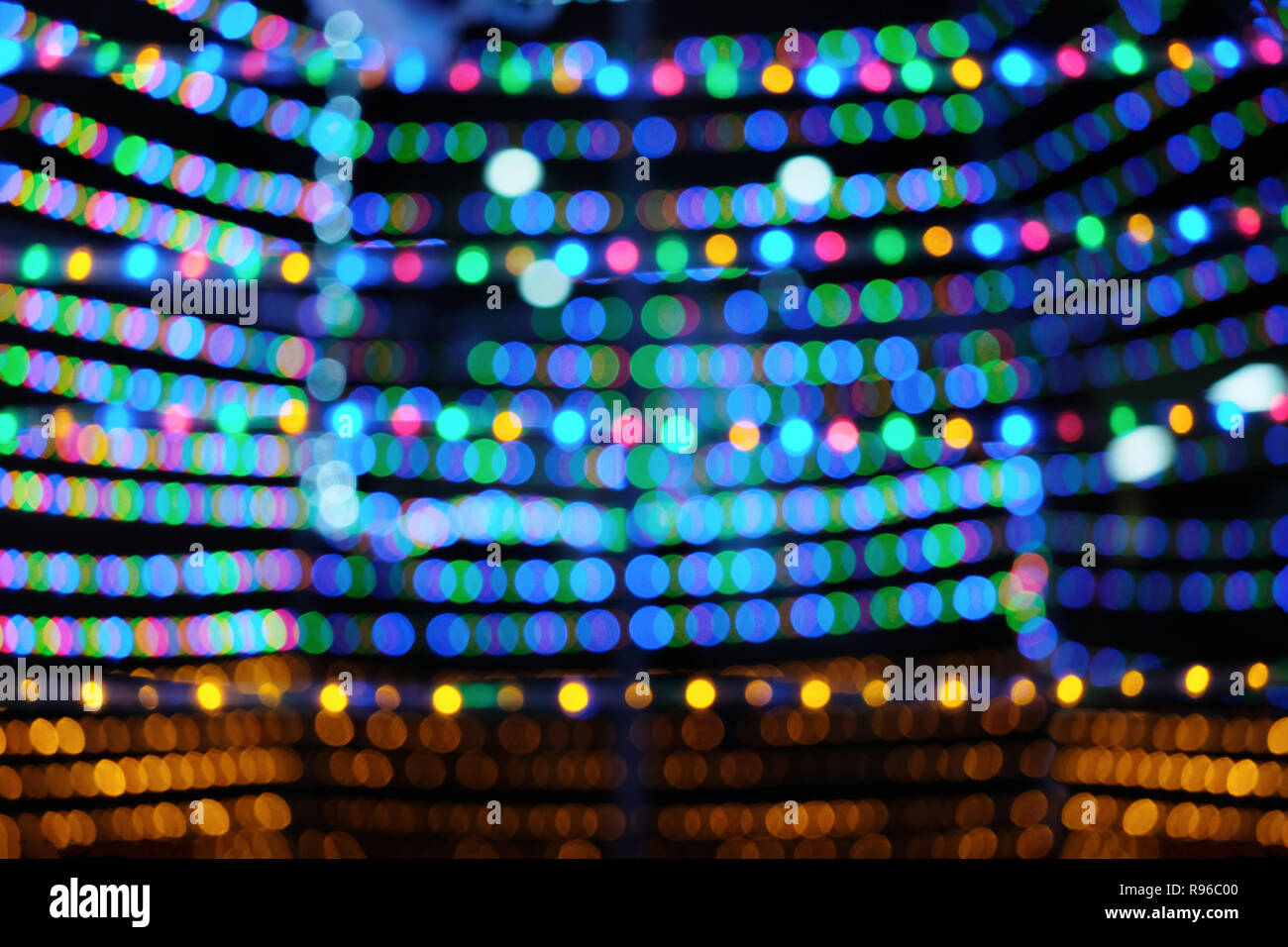 Multi colored bokeh lights background Stock Photo - Alamy