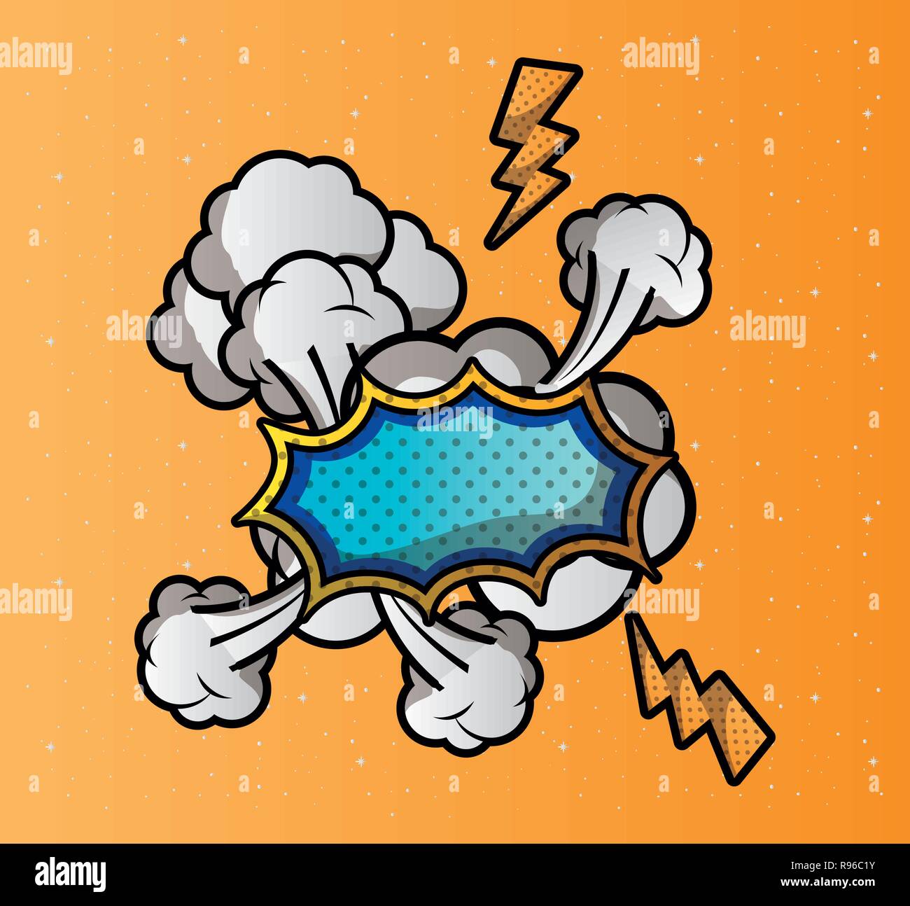 expression cloud pop art style Stock Vector Image & Art - Alamy