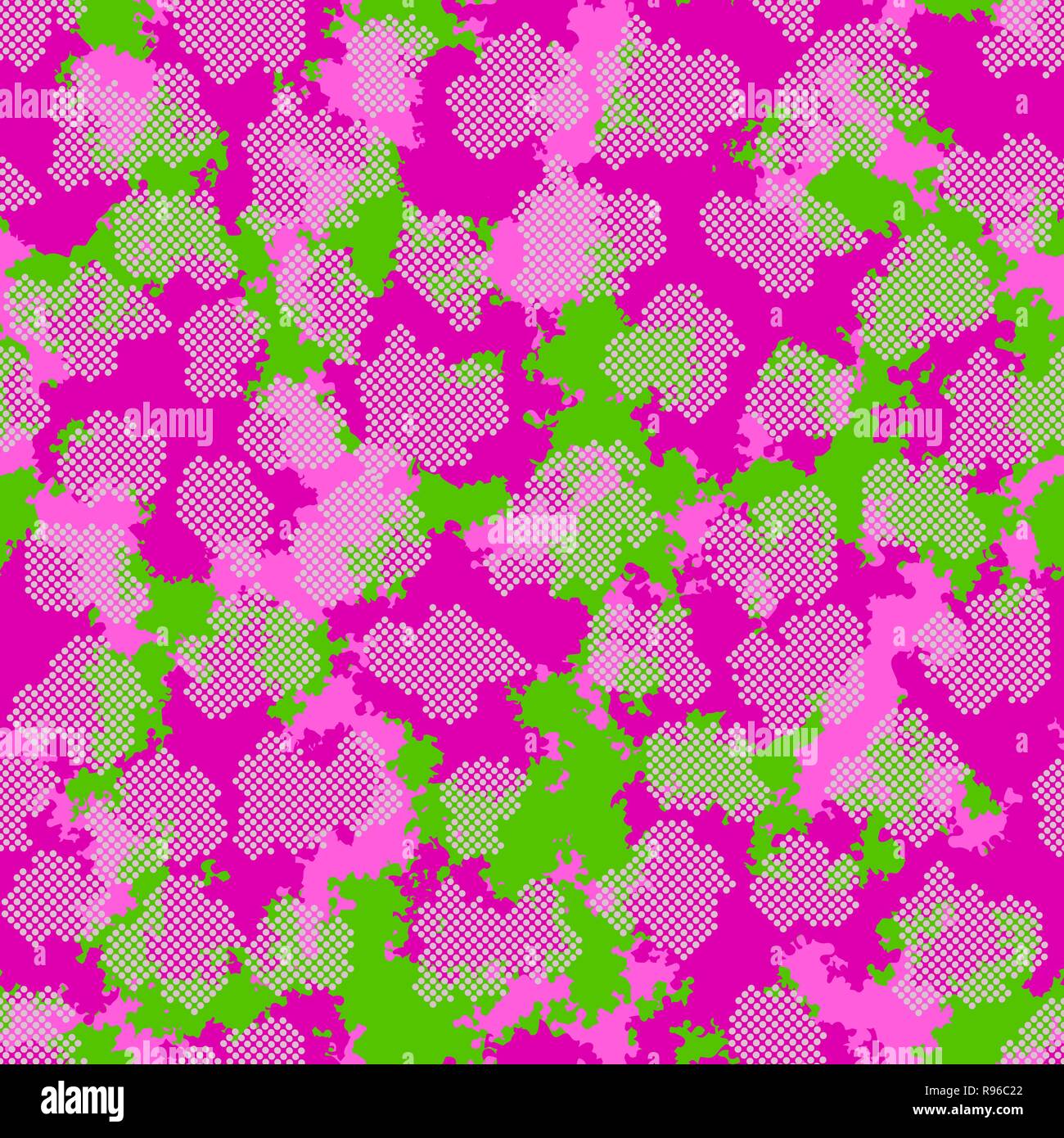 Fashion camo design. Color clouds seamless pattern vector. Trendy ...