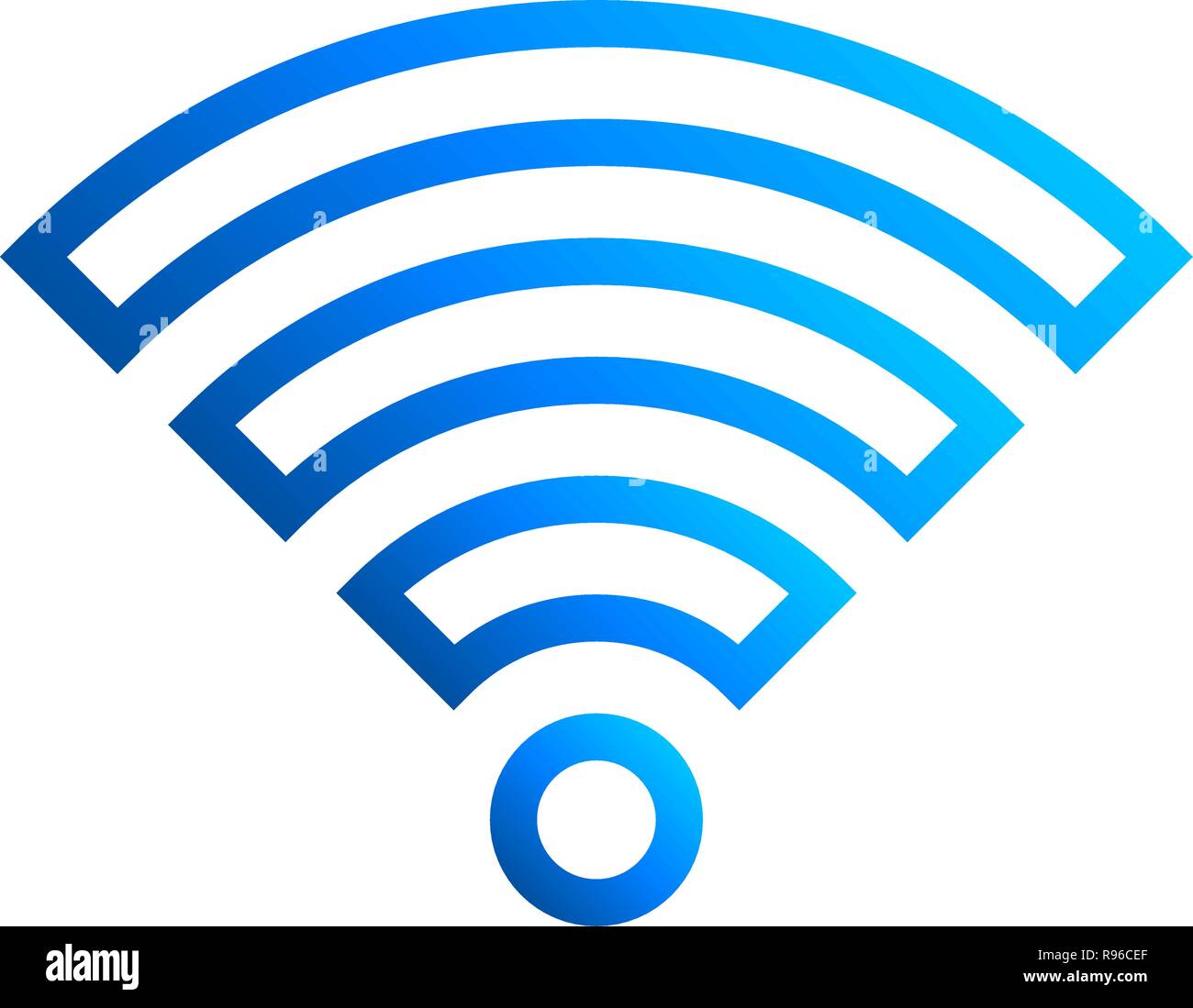 Wifi symbol blue hi-res stock photography and images - Alamy