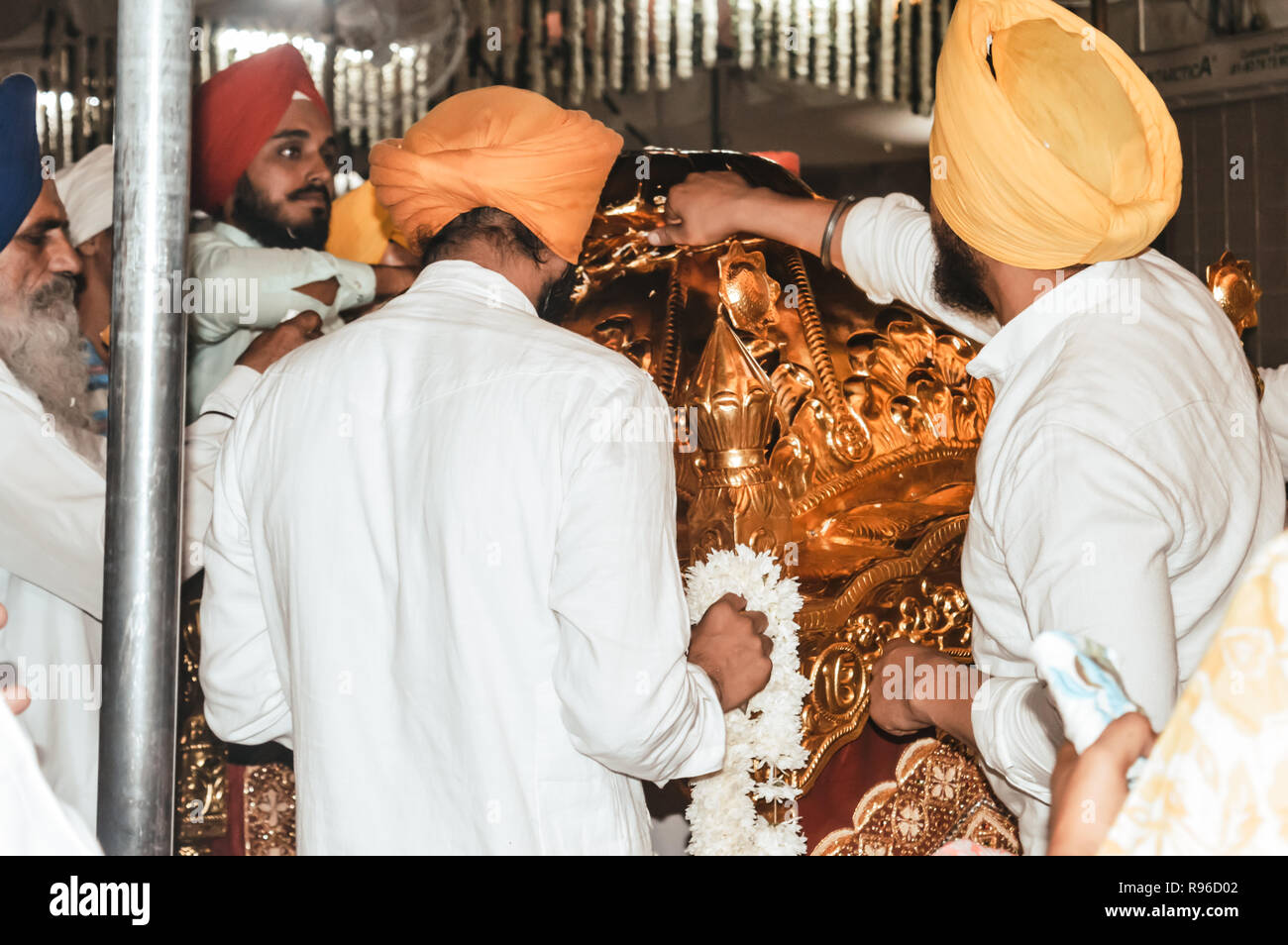 Indian sikh golden flower hi-res stock photography and images - Alamy