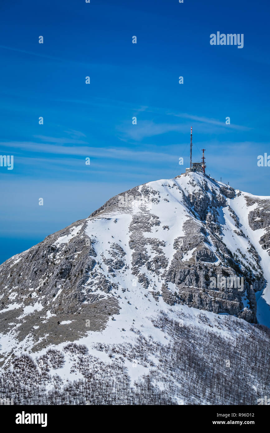Stunning mountain winter landscape of Stirovnik peak, the highest ...
