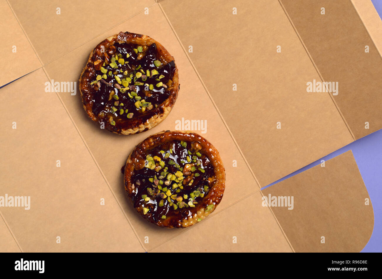 Dessert in a Paper Box, Take Away Food Concept, Eco Friendly Paper ...
