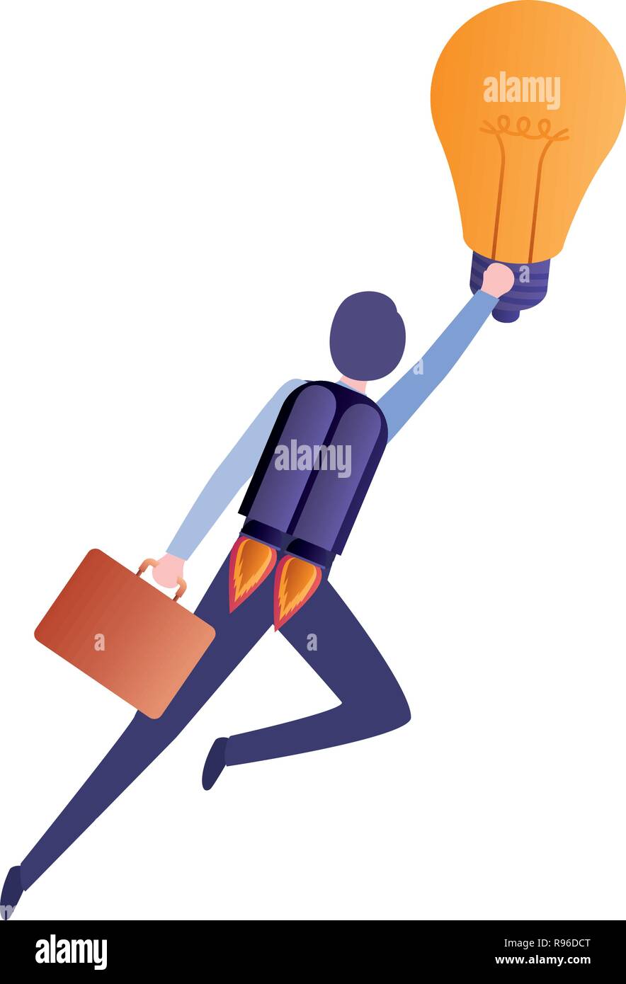 Ladder light bulb on Stock Vector Images - Alamy