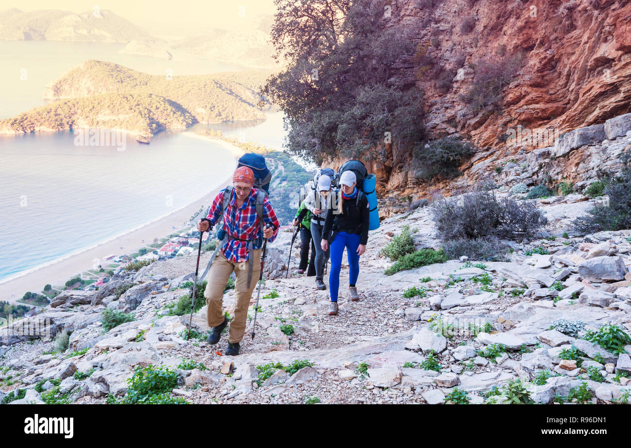Beautiful nature landscapes in Turkey mountains. Lycian way is famous ...
