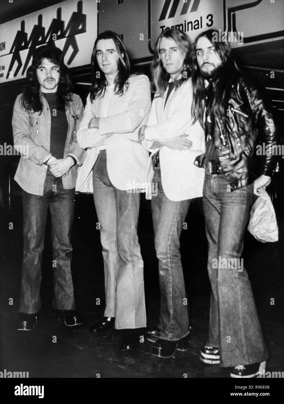 Status quo parfitt rossi Black and White Stock Photos & Images - Alamy