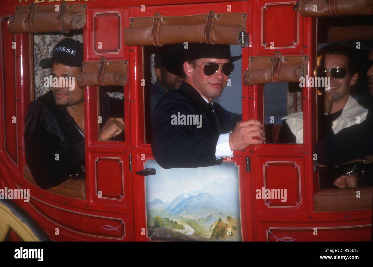 HOLLYWOOD, CA - MAY 12: (L-R) Director Mario Van Peebles, actors ...
