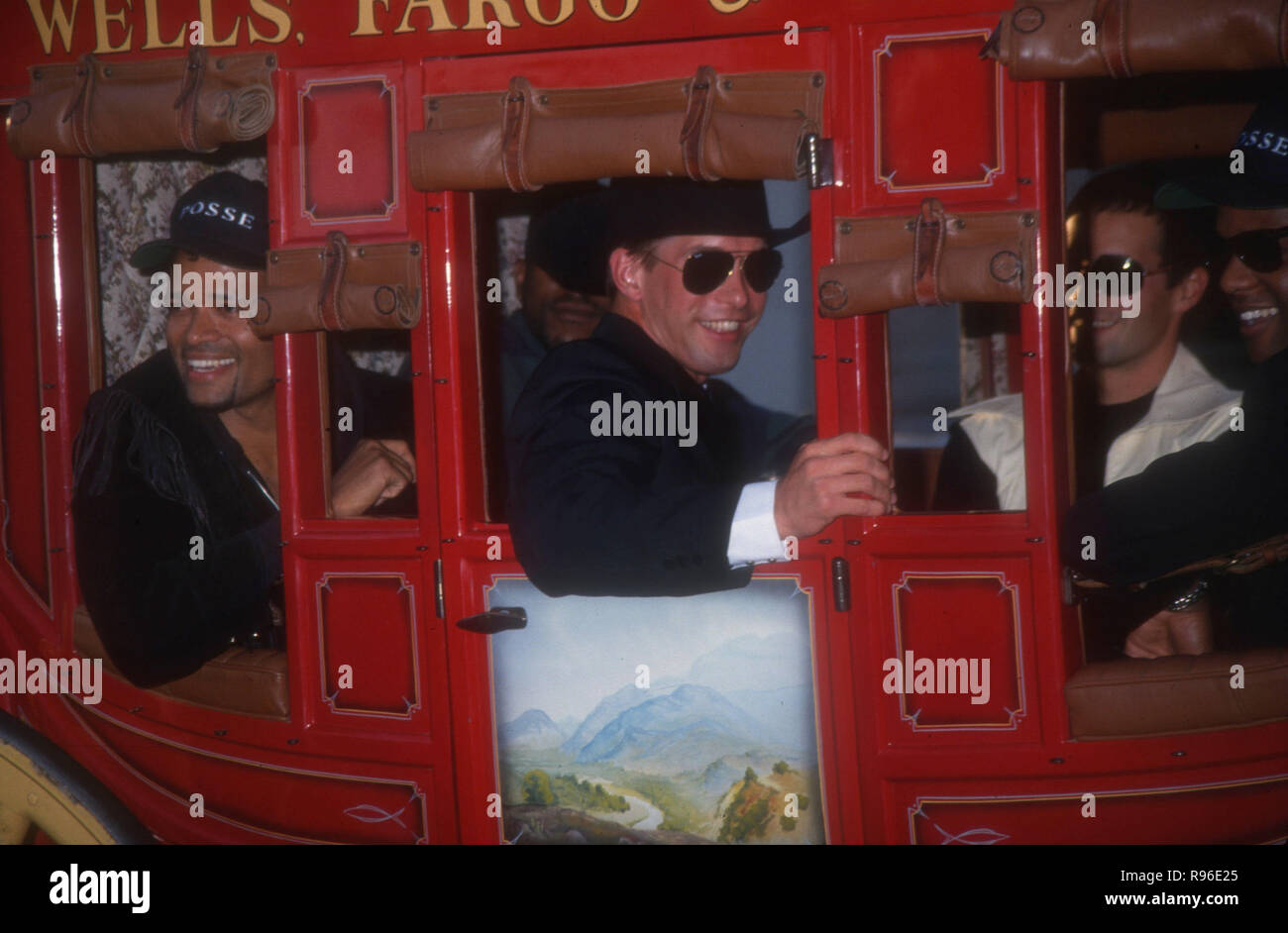 HOLLYWOOD, CA - MAY 12: (L-R) Director Mario Van Peebles, actors ...