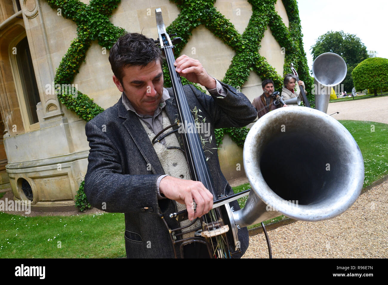 Eccentric band playing on Feast Weekend at Waddesdon Manor, Aylesbury ...