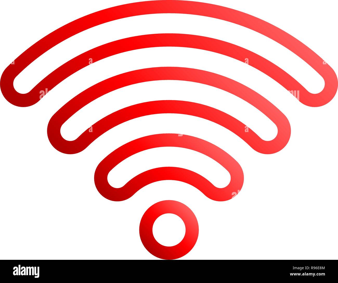 Red Wireless Symbol