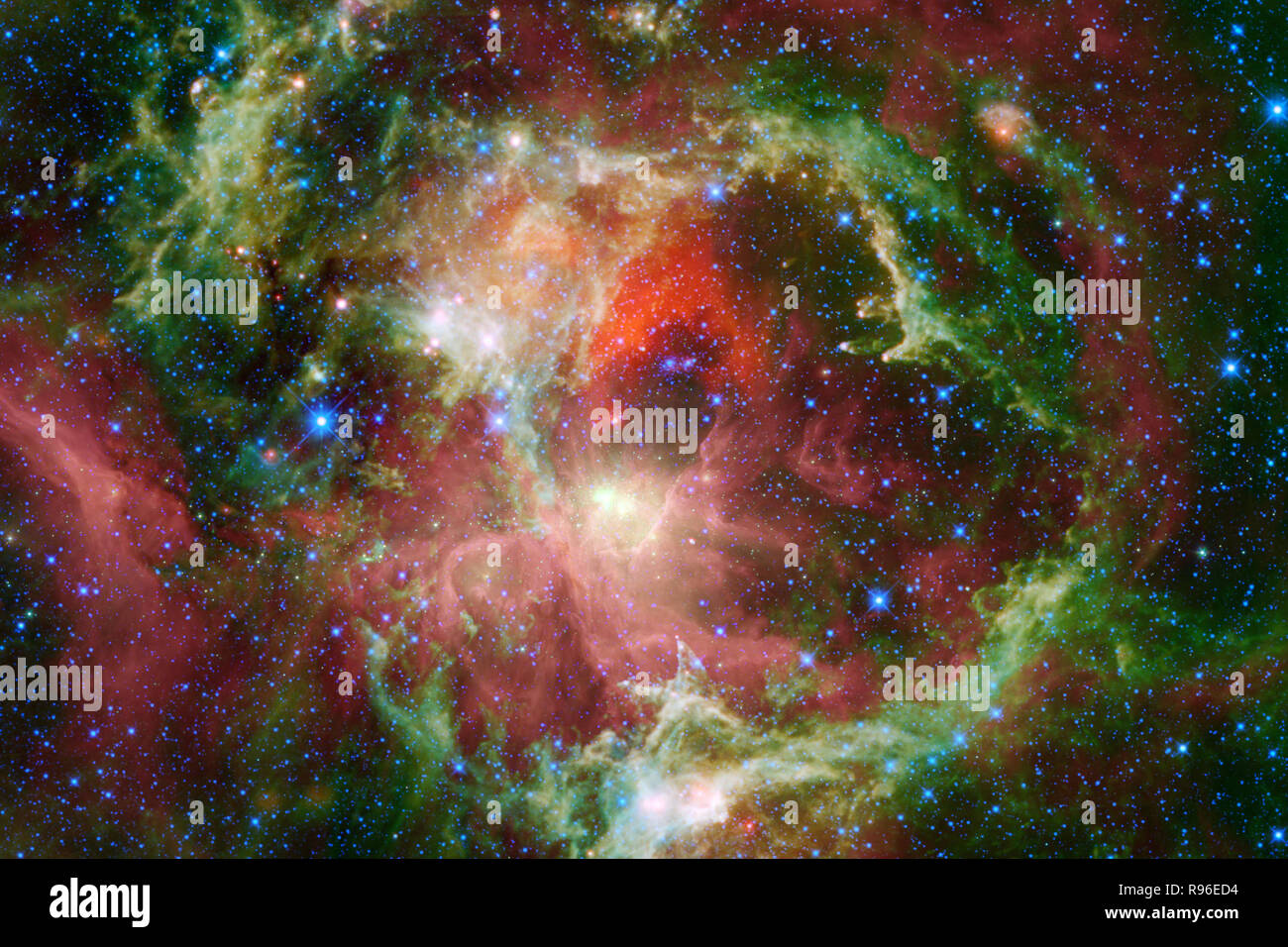 Awesome beautiful nebula somewhere in outer space. Elements of this ...
