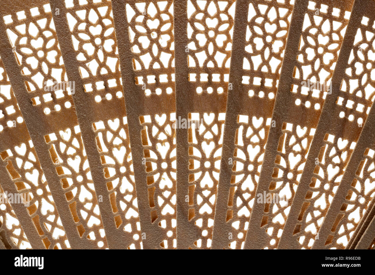 Wooden fan ornament hi-res stock photography and images - Alamy