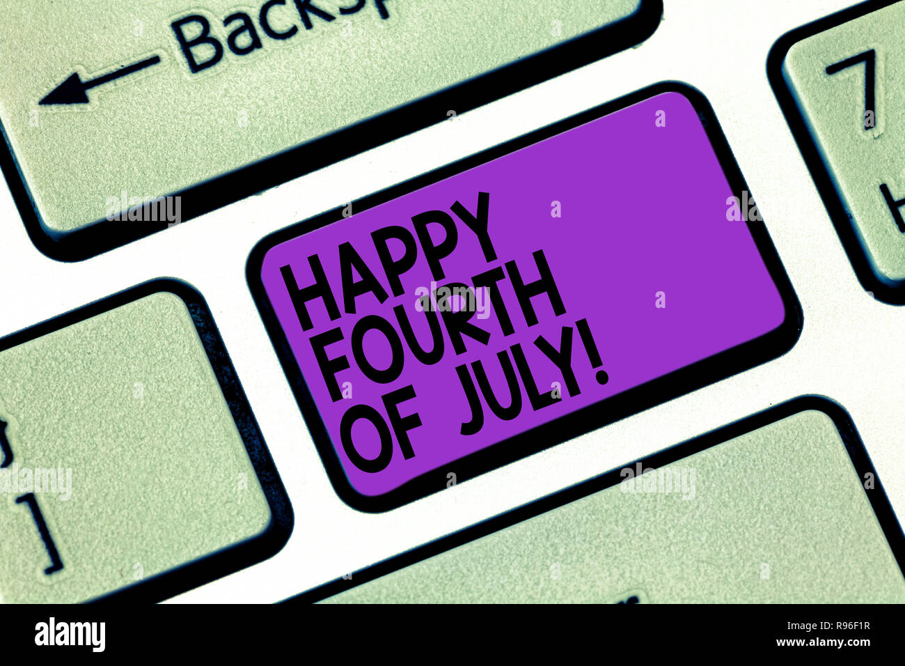 Text sign showing Happy Fourth Of July. Conceptual photo United States ...