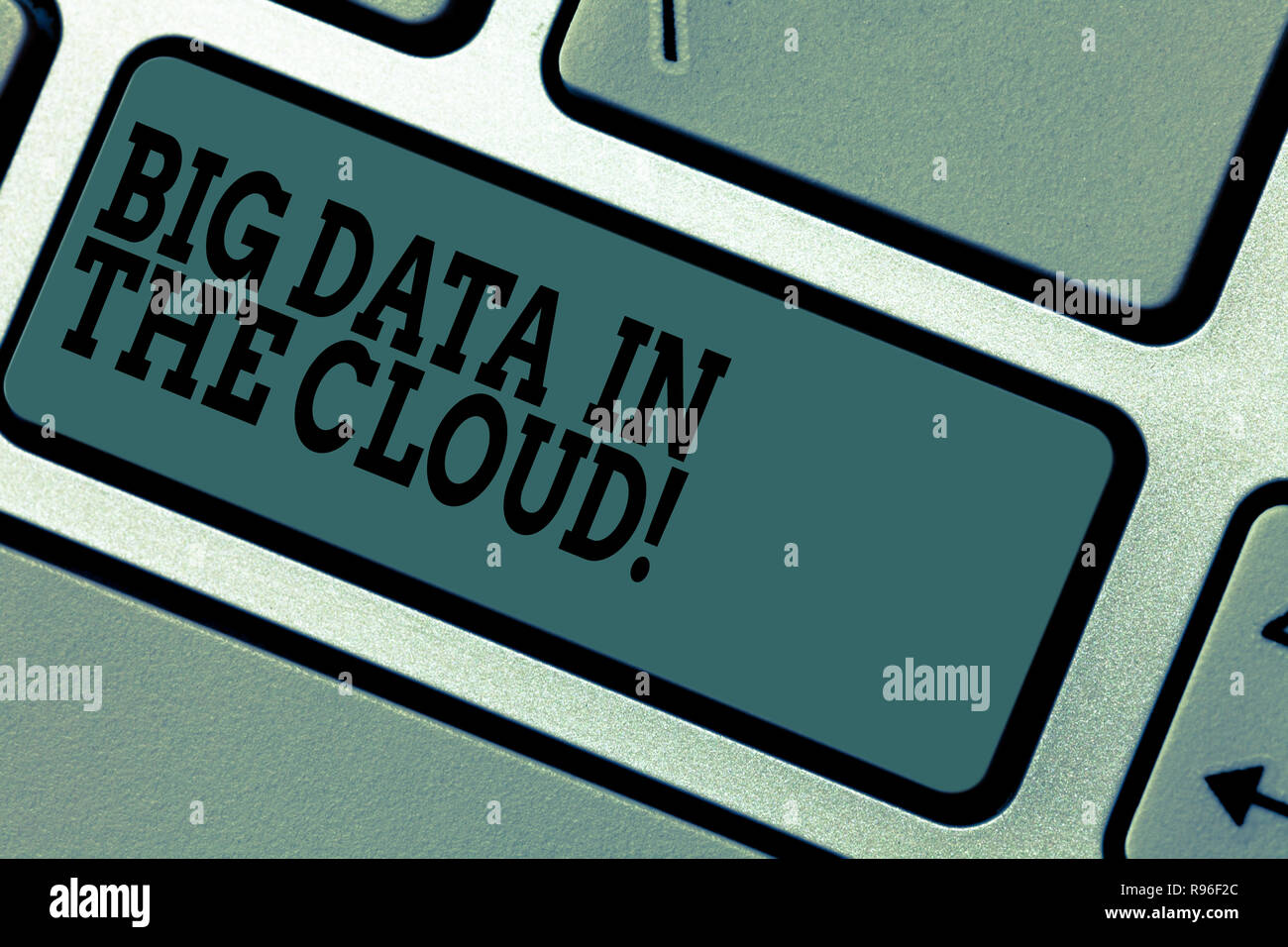 Text sign showing Big Data In The Cloud. Conceptual photo Information ...
