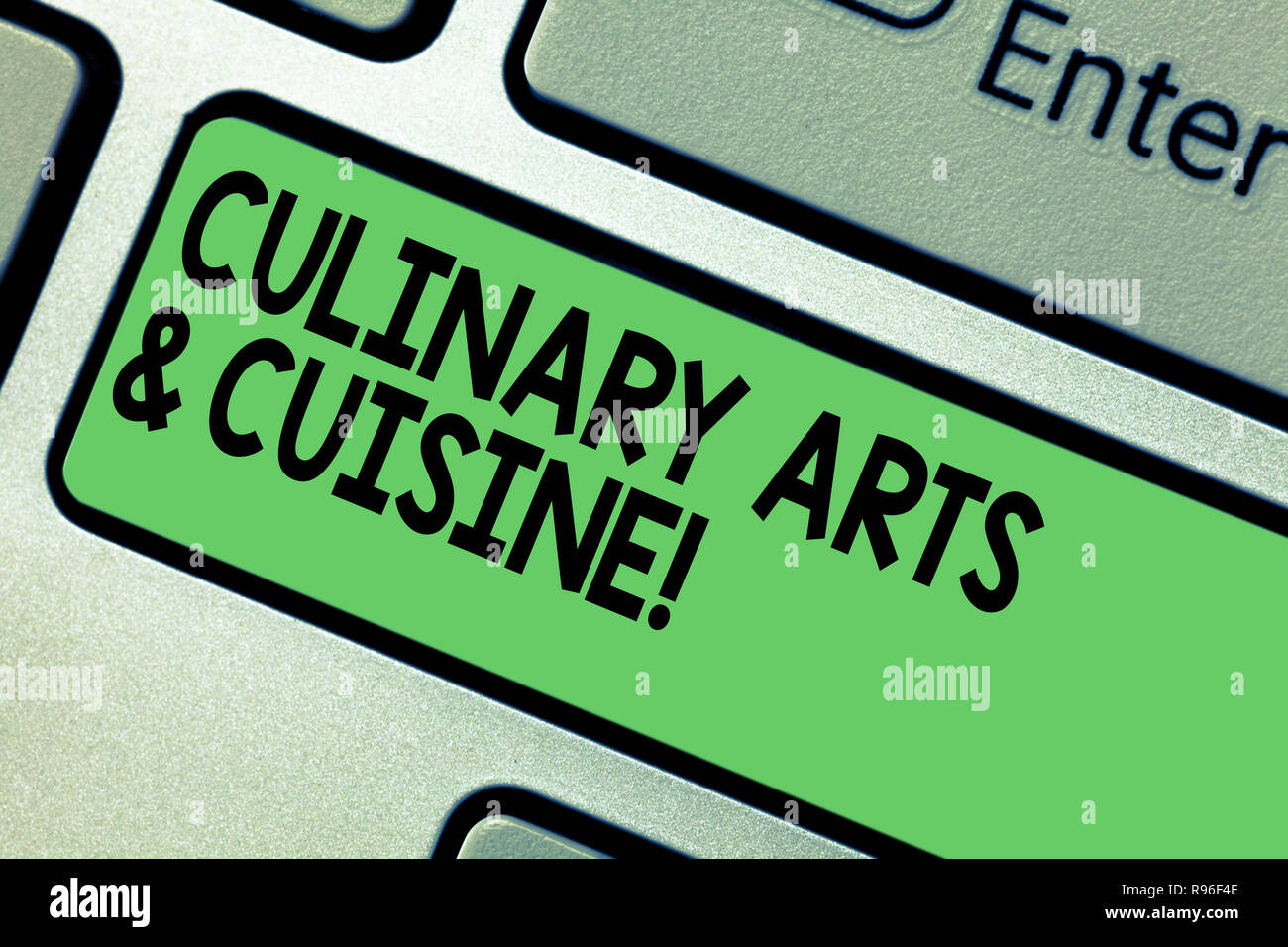 Text sign showing Culinary Arts And Cuisine. Conceptual photo Chef ...