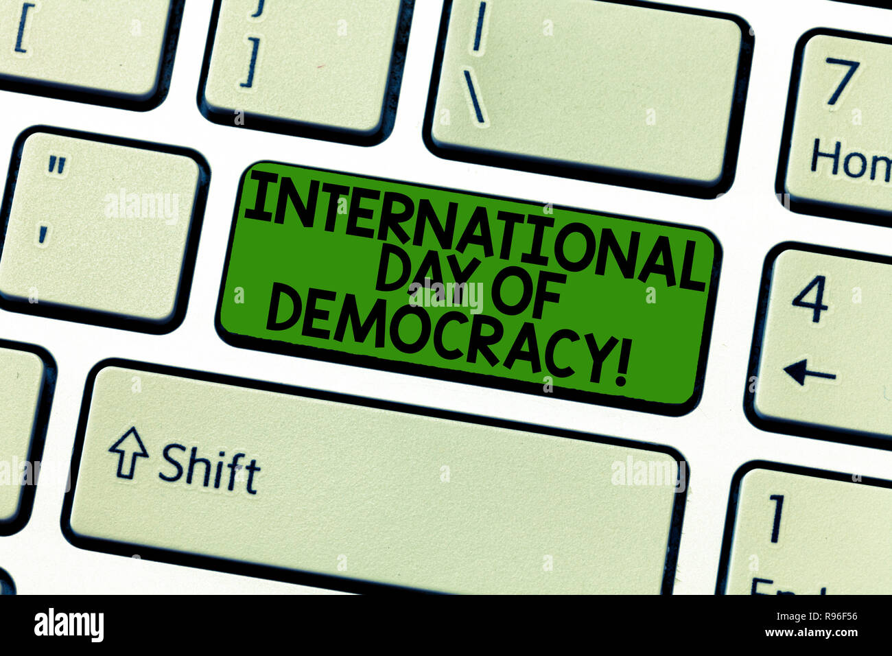 Handwriting text International Day Of Democracy. Concept meaning ...