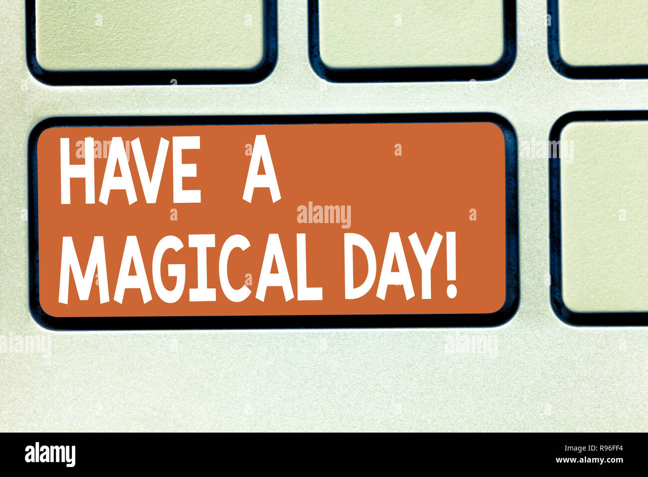 Text sign showing Have A Magical Day. Conceptual photo Wishing you good ...