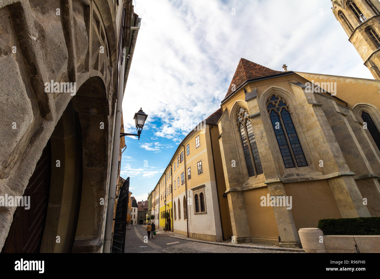 The Benetictine or Blessed Mary church and the cloister attached to it ...