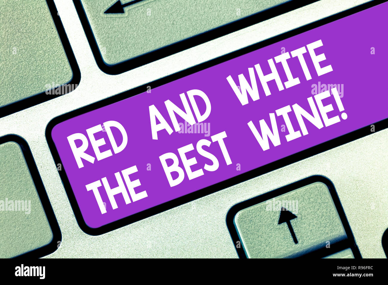 Word writing text Red And White The Best Wine. Business concept for ...