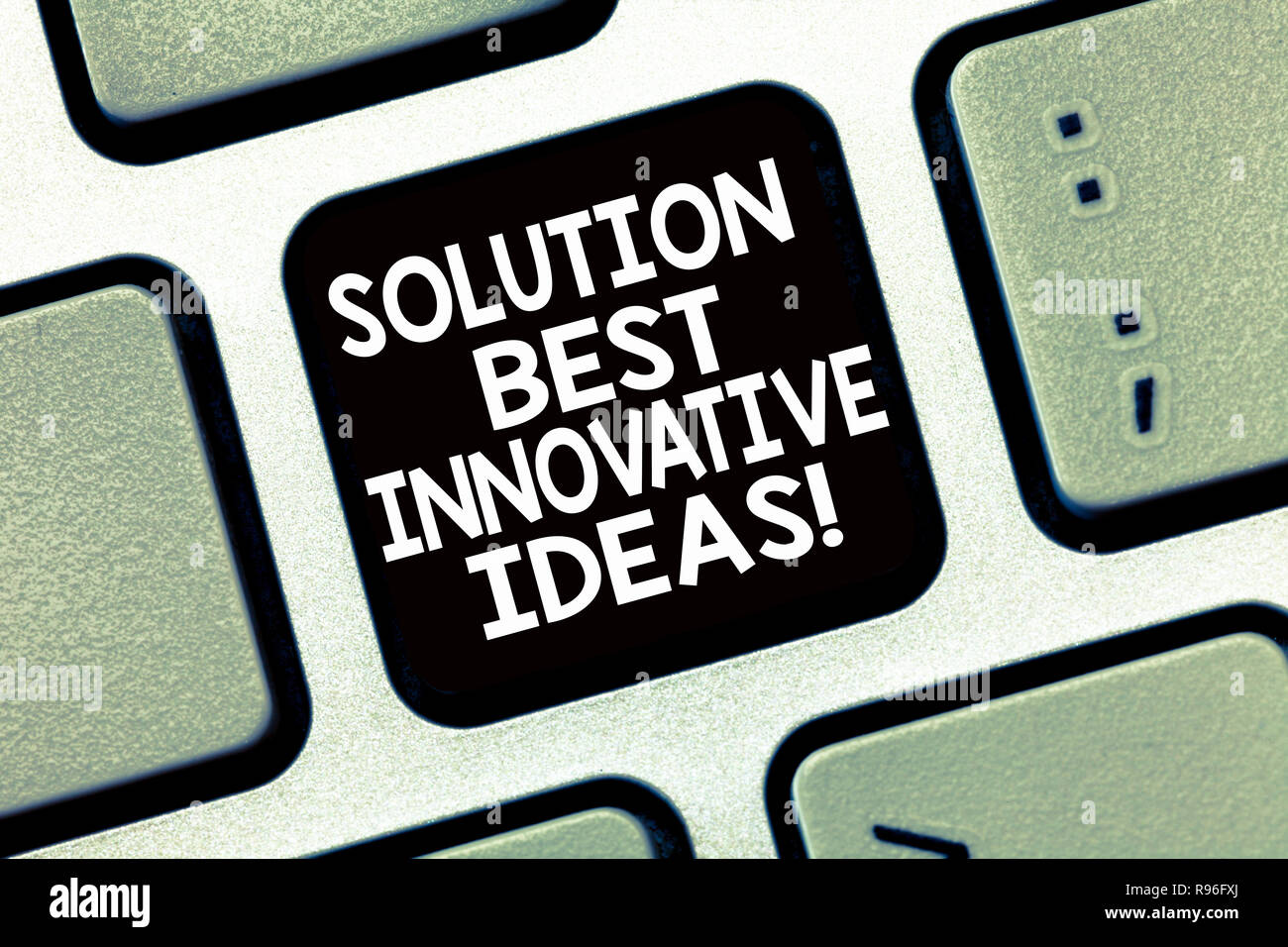 Conceptual hand writing showing Solution Best Innovative Ideas ...