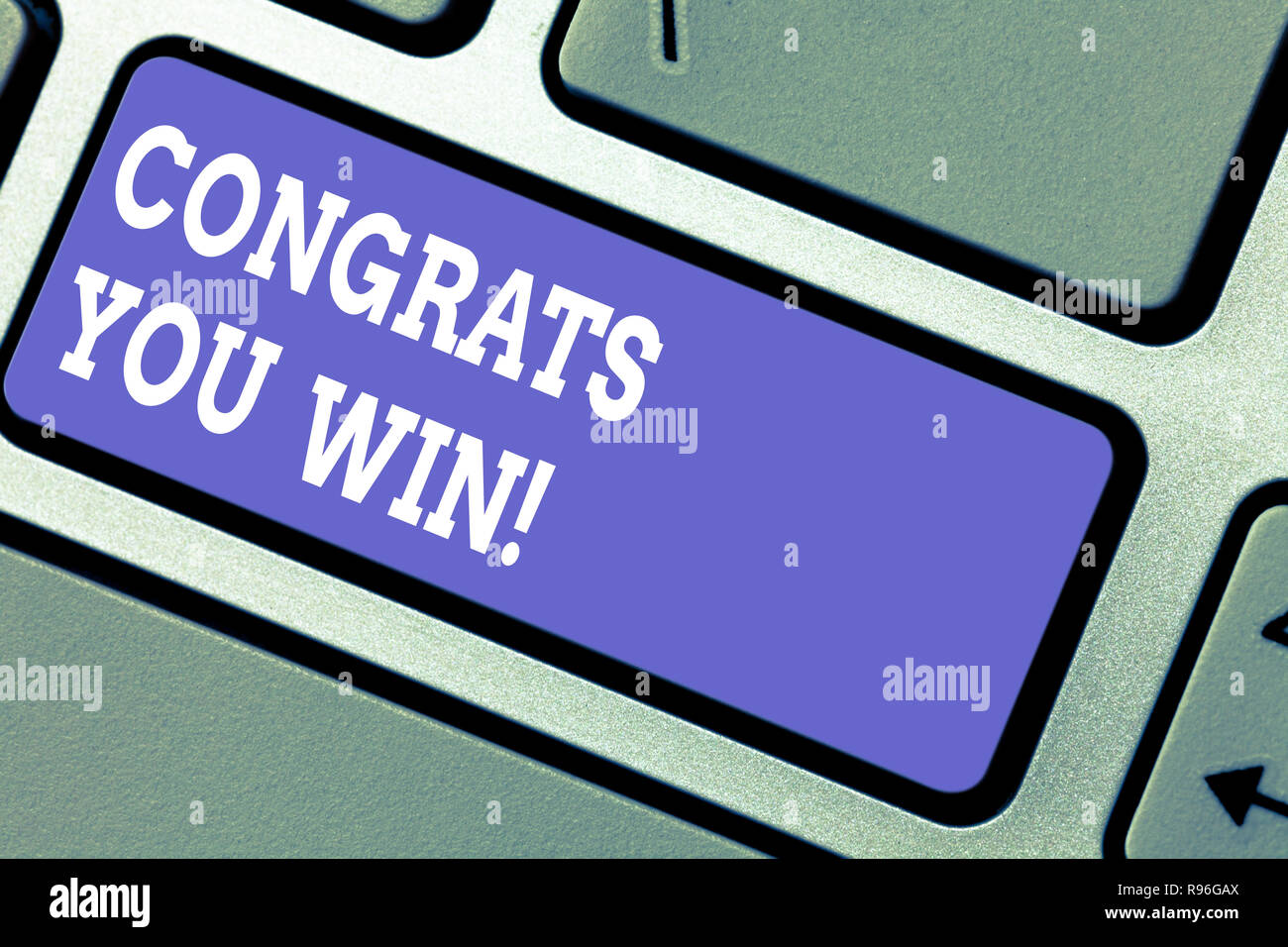 Word writing text Congrats You Win. Business concept for ...