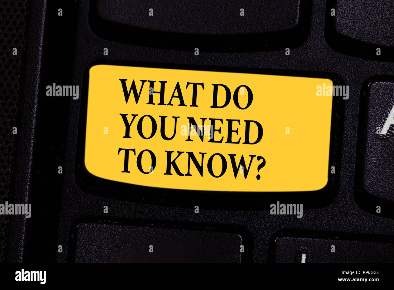 Writing note showing What Do You Need To Knowquestion. Business photo ...