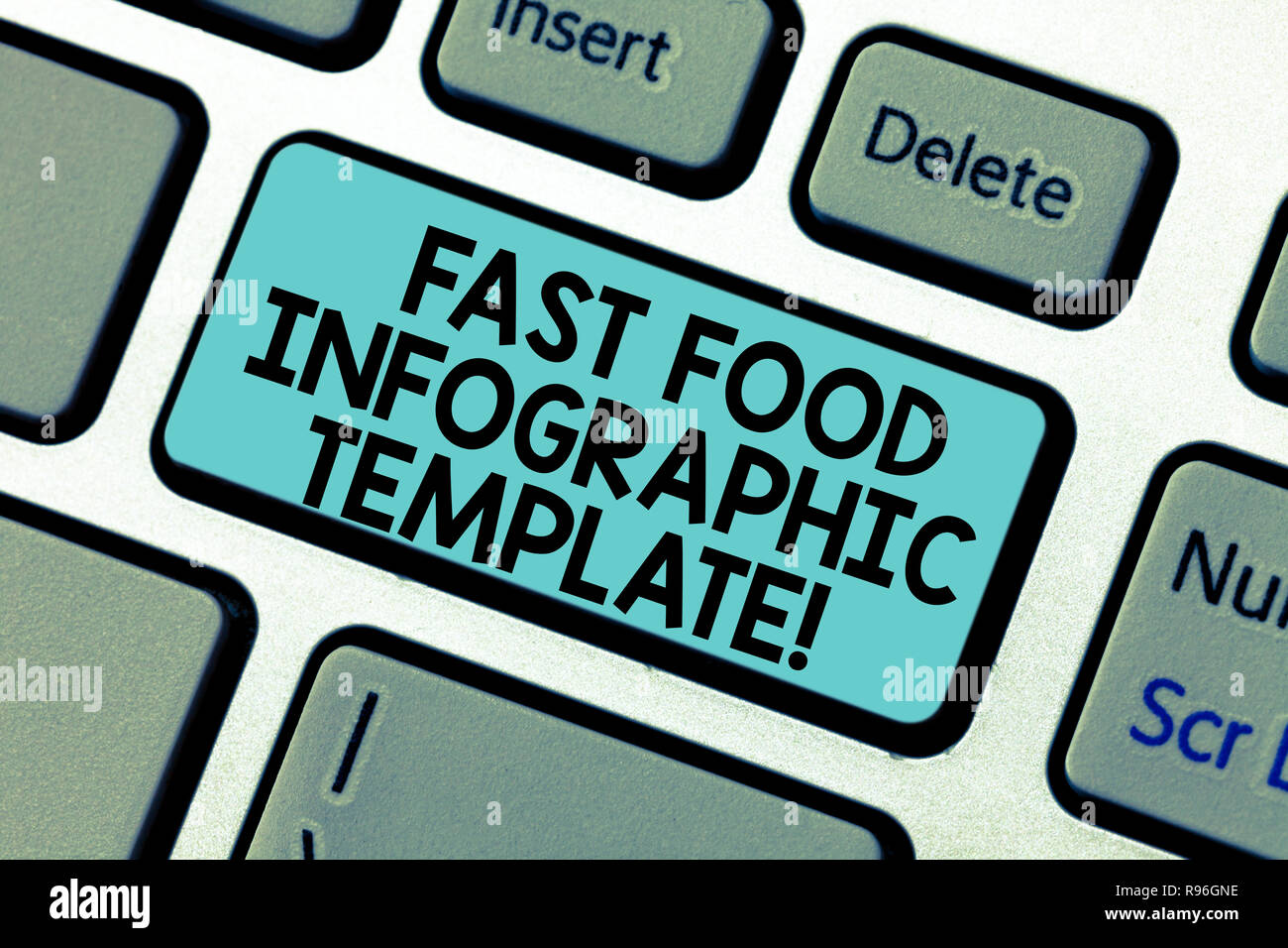 Handwriting text Fast Food Infographic Template. Concept meaning Design ...