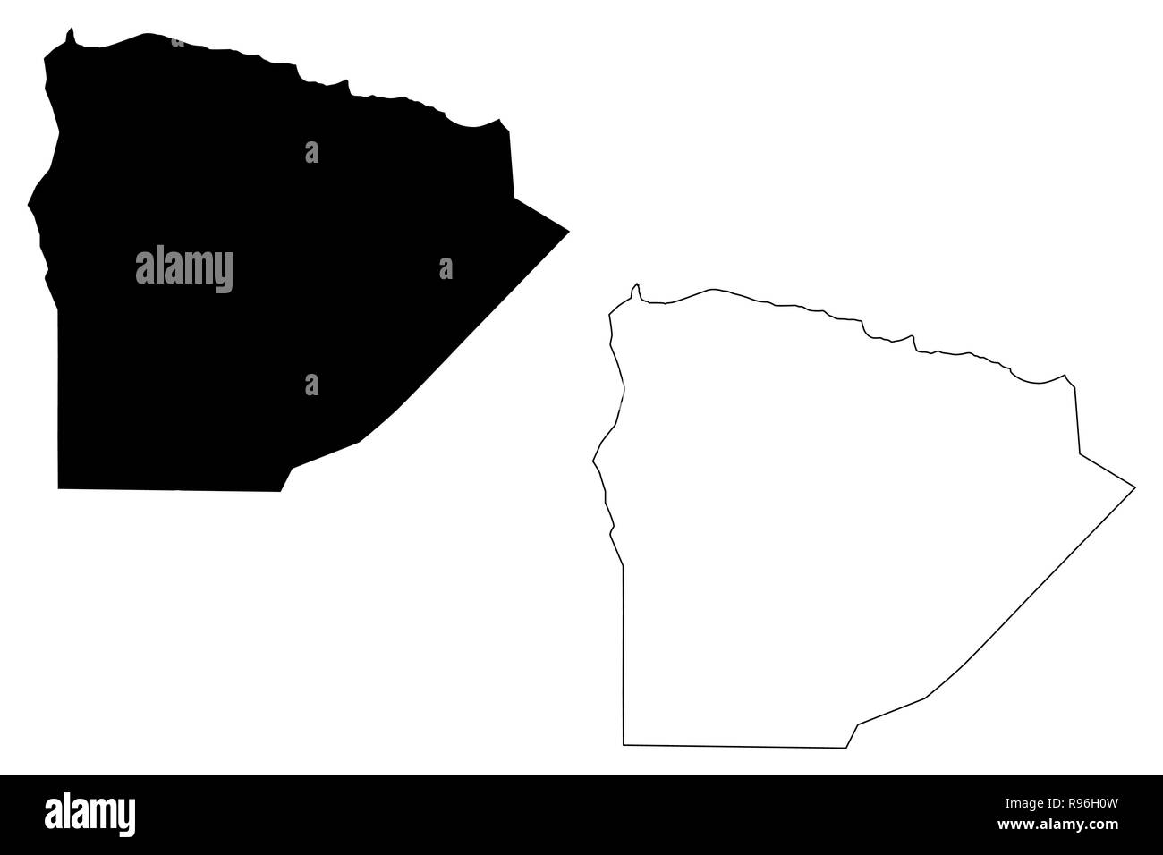Matrouh Governorate (Governorates of Egypt, Arab Republic of Egypt) map ...