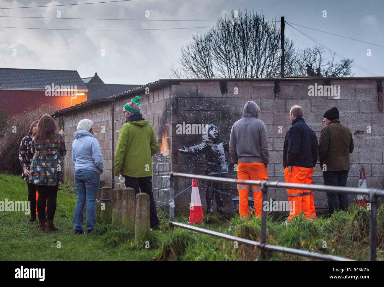 Port Talbot, Wales, UK. 19th December, 2018. Local residents of Taibach ...