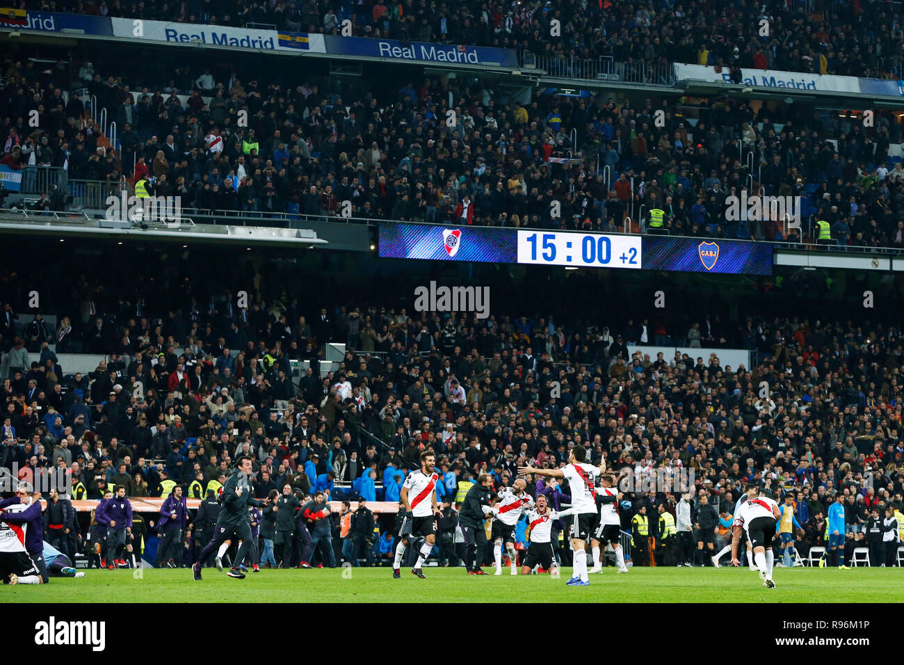Madrid, Spain. Credit: D. 9th Dec, 2018. River Plate team group (River ...