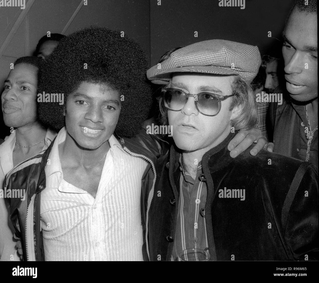 Michael Jackson Elton John at Studio 54 1978 Photo By Adam Scull ...