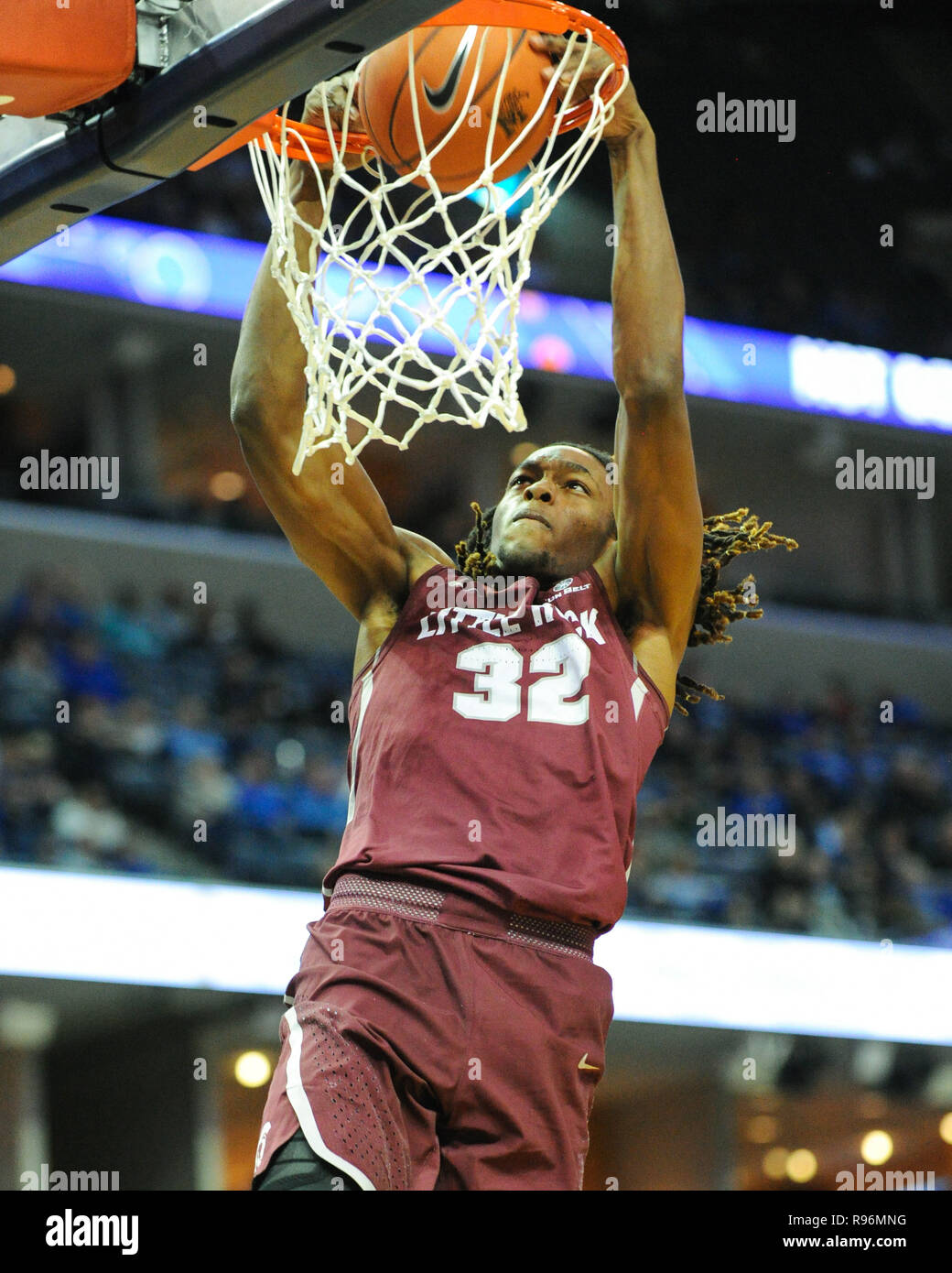 Memphis, TN, USA. 19th Dec, 2018. Little Rock guard, Nolan Bertain (32 ...