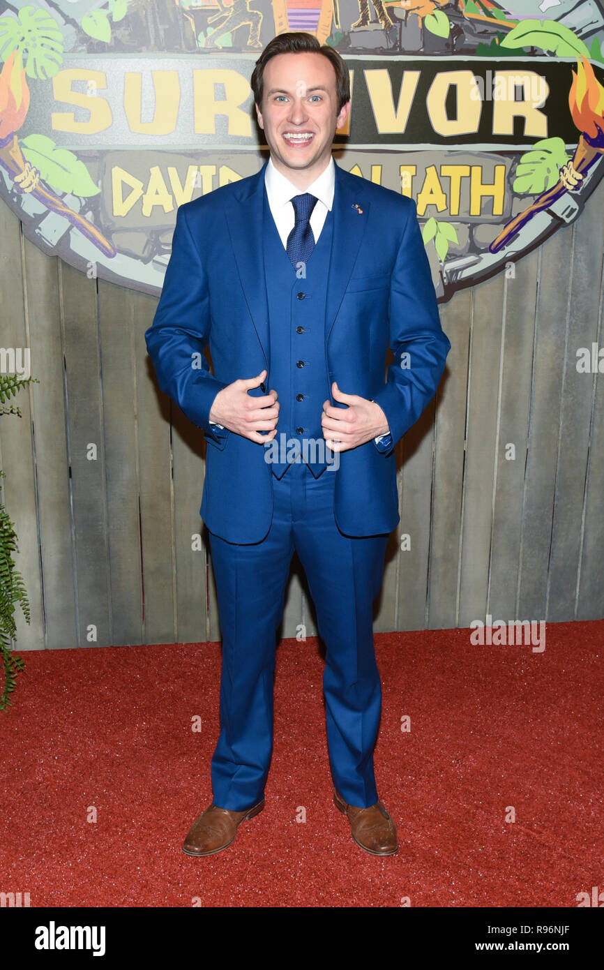 Los Angeles, USA. 19th Dec, 2018. Season winner Nick Wilson attends the ...