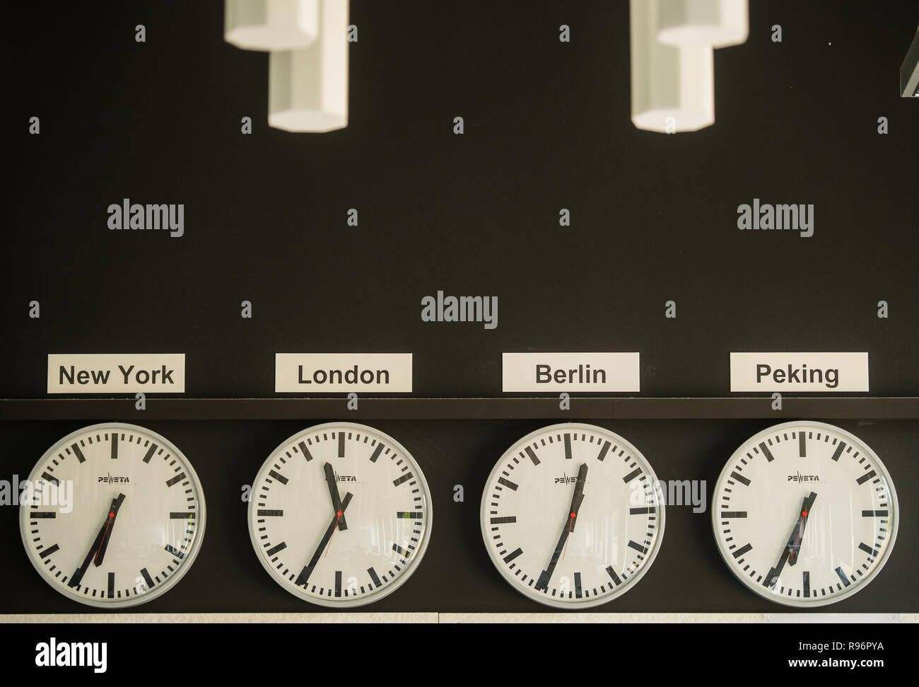 Mainz, Germany. 31st Aug, 2018. The different times of day are ...