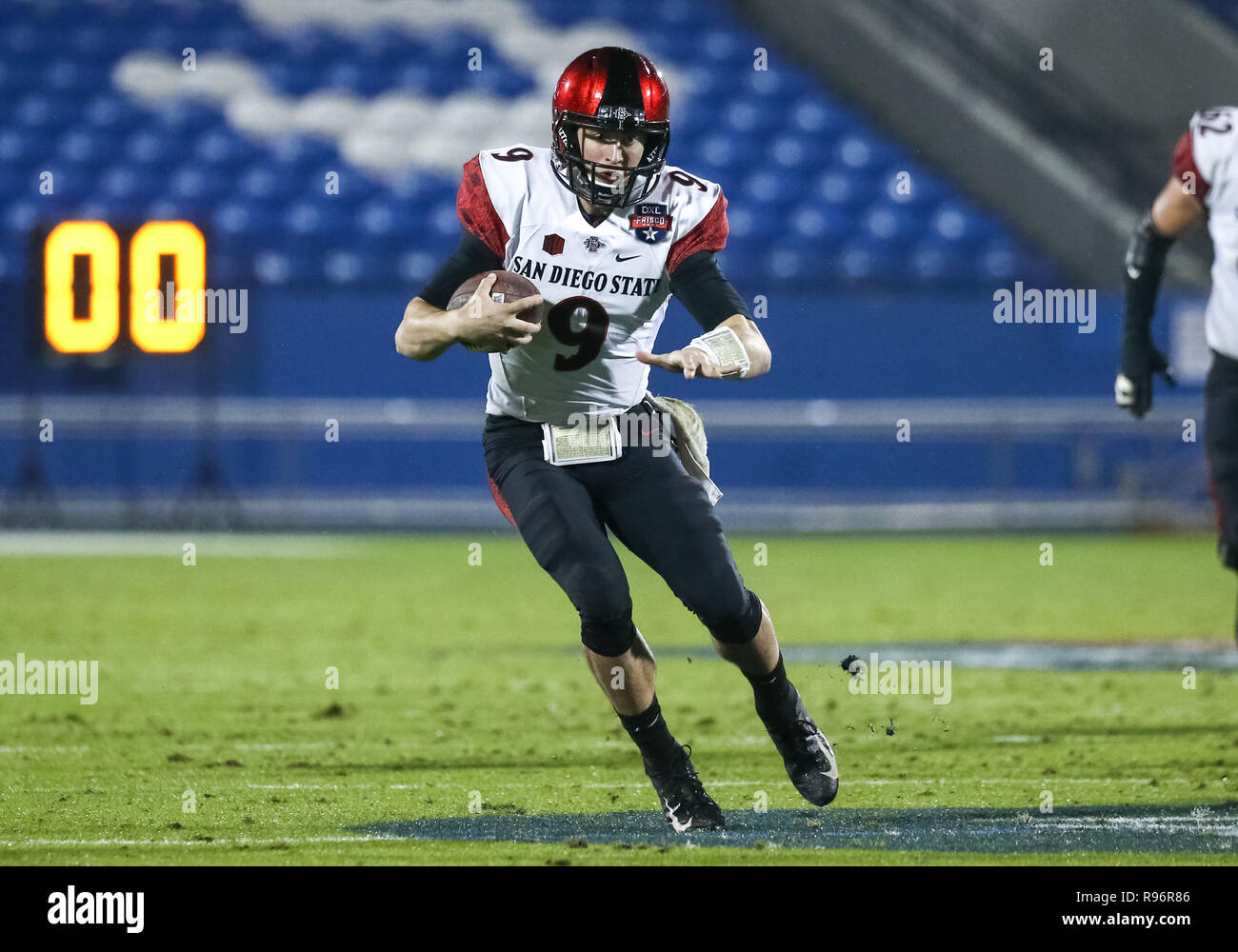 San Diego State Aztecs quarterback Ryan Agnew (9) during the DXL Frisco ...