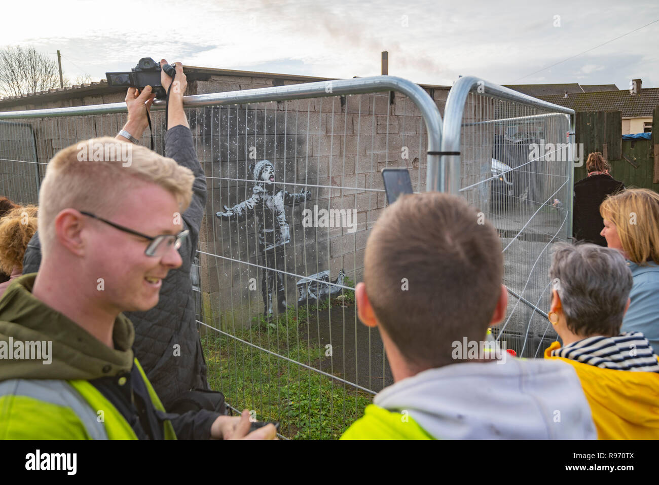 Banksy Seasons Greetings Mural Addressing Pollution in Port Talbot ...
