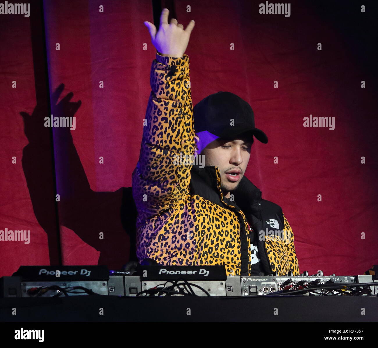 London, UK. 20th Dec, 2018. Jax Jones performs at the Ellie Goulding ...