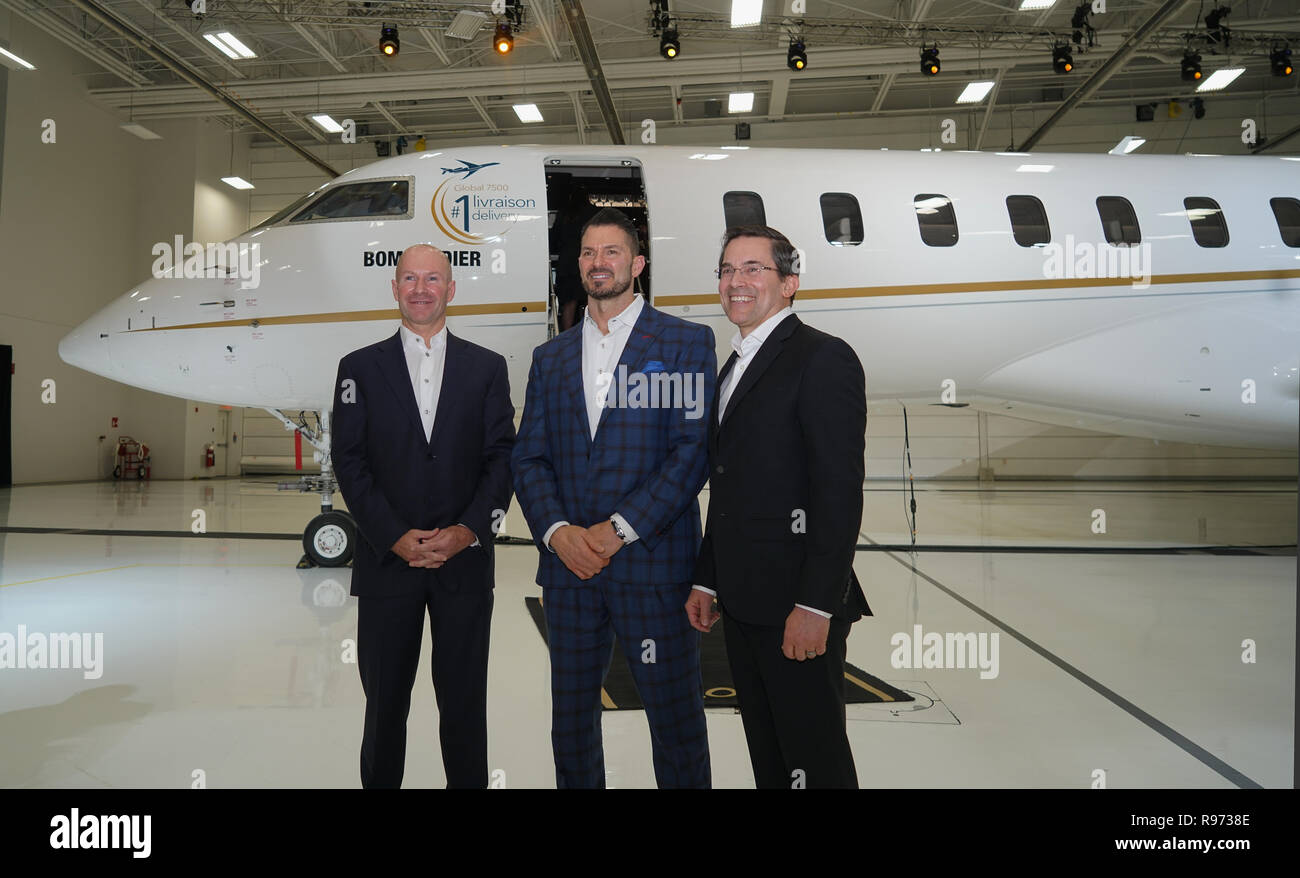 Montreal,Canada,20 December 2018.Bombardier executives Alain Bellemare ...